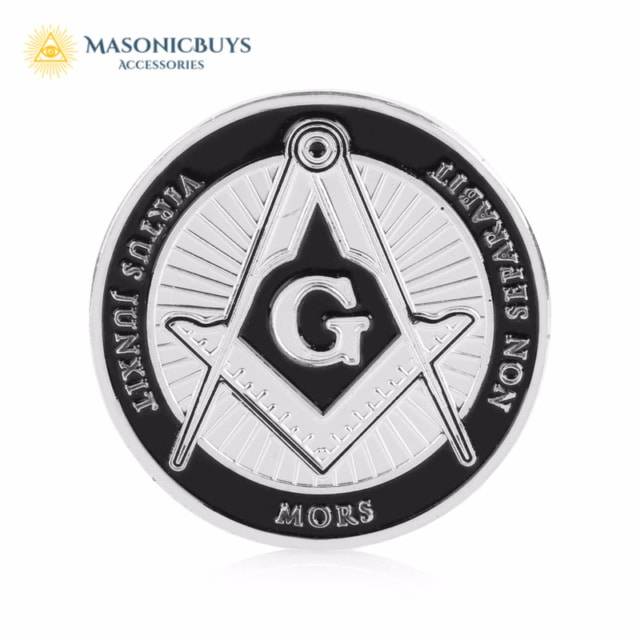 Silver Plated Masonic Coin | MasonicBuys