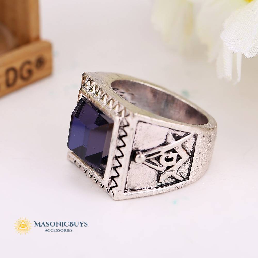 Silver Antique Masonic Ring | MasonicBuys
