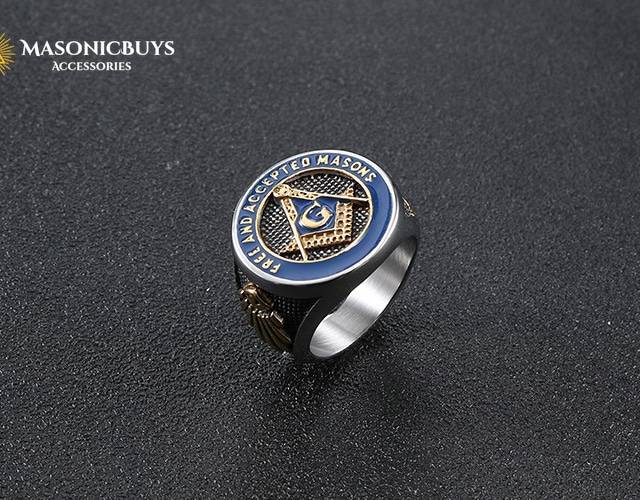 Masonic Ring "Free And Accepted Masons" | MasonicBuys