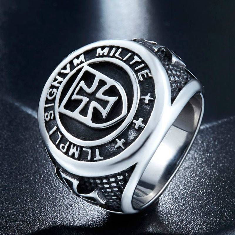 Masonic Knights Templar’s Ring. Made Of Stainless Steel | MasonicBuys