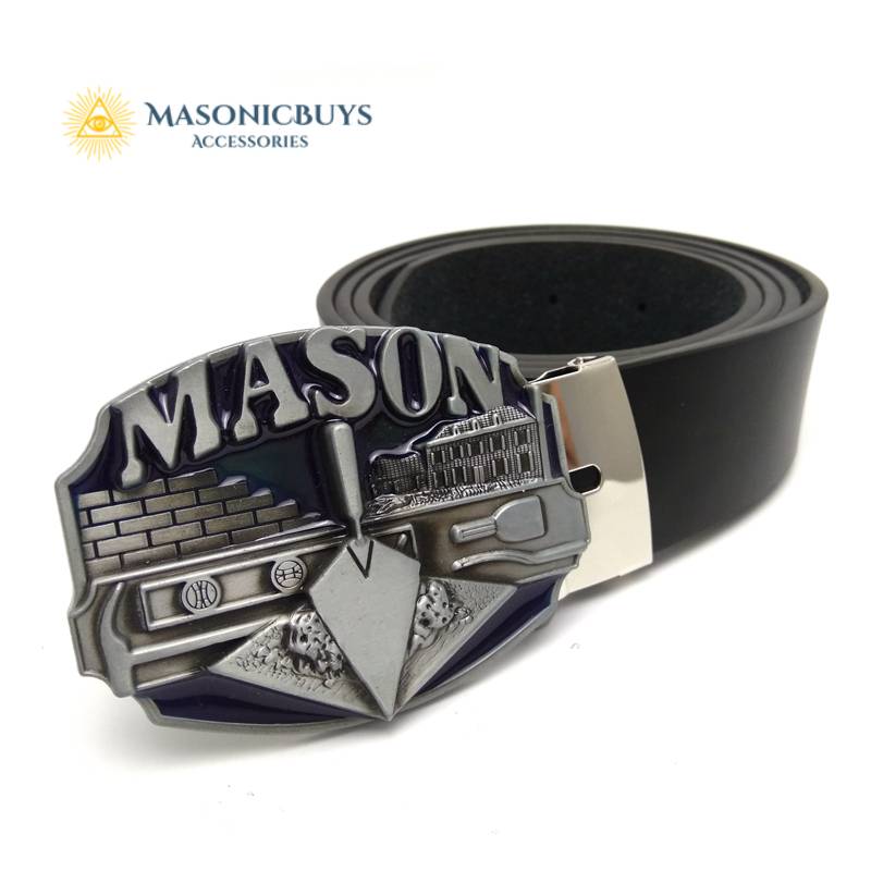 Masonic Belt With Metal Buckle 80 - 130 cm | MasonicBuys