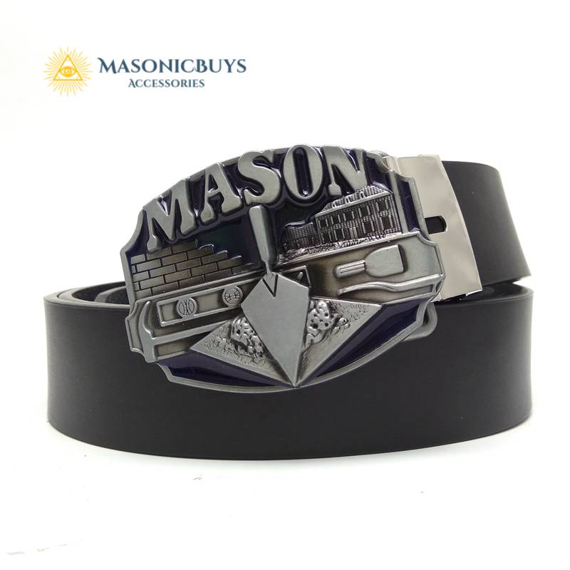 Masonic Belt With Metal Buckle 80 - 130 cm | MasonicBuys