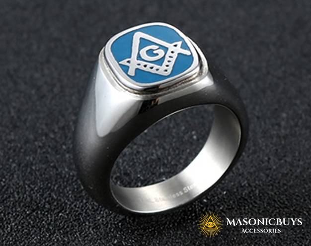 Blue Lodge Stainless Steel Masonic Ring | MasonicBuys