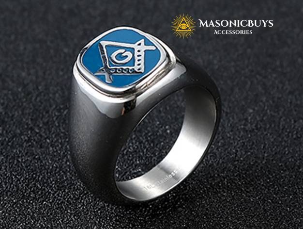 Blue Lodge Stainless Steel Masonic Ring | MasonicBuys
