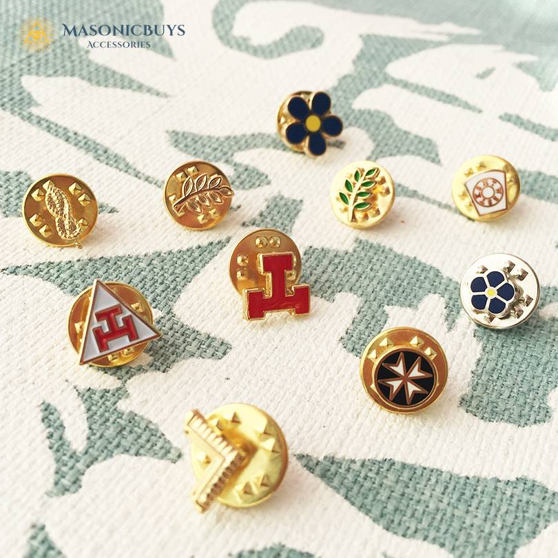 Different Freemason Pin Badges For Special Occasions, 10pcs | MasonicBuys