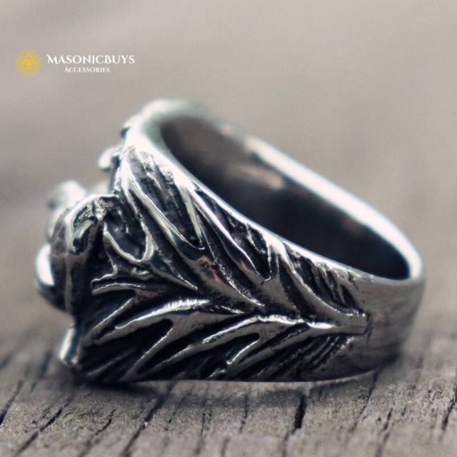 Masonic Ring With Handshake - Unique Design! | MasonicBuys