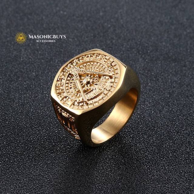 Classic Vintage Past Master Masonic Ring | MasonicBuys