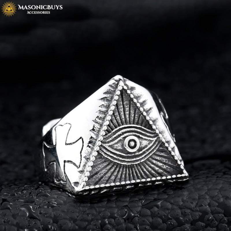 Triangle Eye of Providence Masonic Ring | MasonicBuys