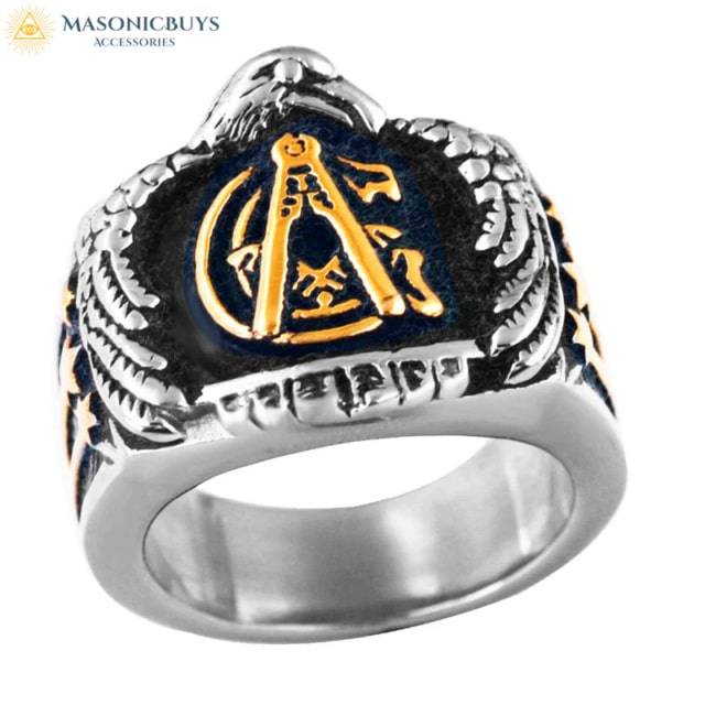 Masonic Ring With Eagle Head | MasonicBuys