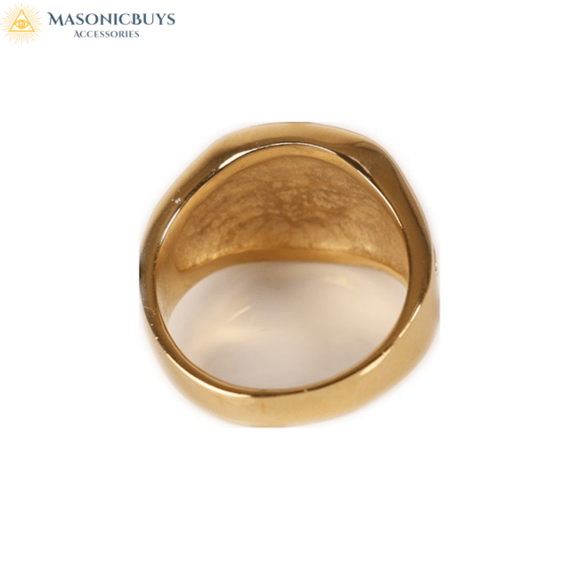 Gold Plated Stainless Steel “Master Mason” Masonic Ring | MasonicBuys