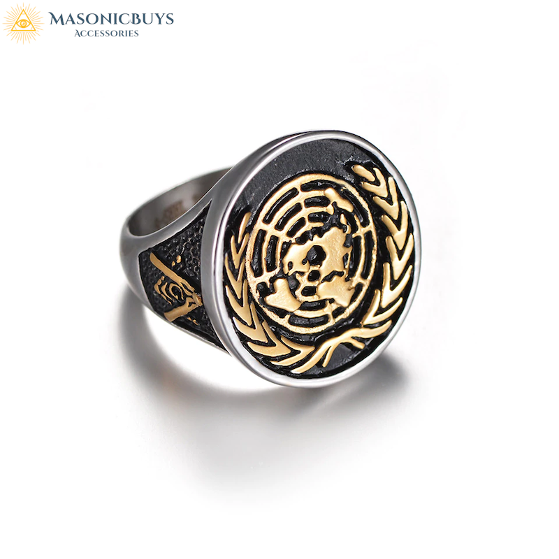 United Nations Masonic Ring | MasonicBuys