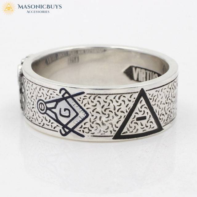 925 Sterling Silver Scottish Rite 32nd Degree Ring | MasonicBuys