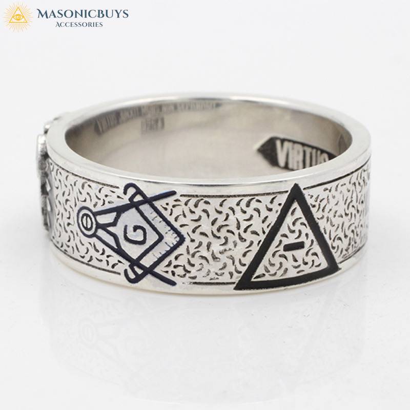 925 Sterling Silver Scottish Rite 32nd Degree Ring | MasonicBuys