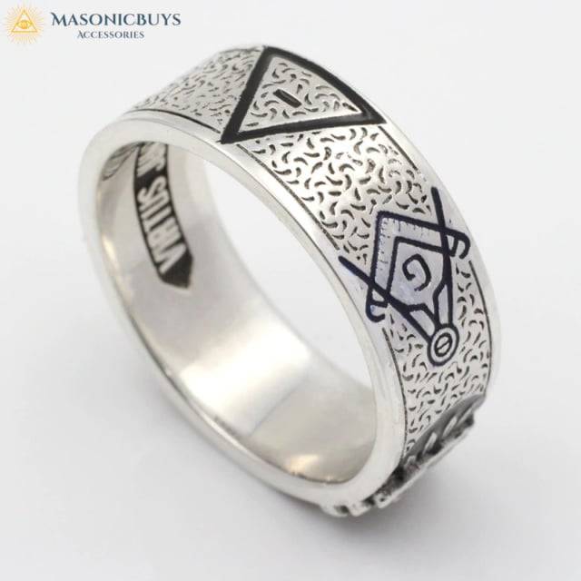 925 Sterling Silver Scottish Rite 32nd Degree Ring | MasonicBuys