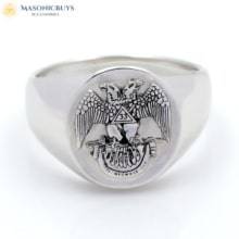 925 Sterling Silver Freemason Scottish Rite 33rd Degree Ring | MasonicBuys