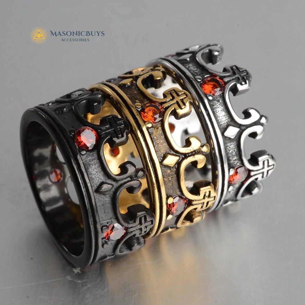 Knights Templar Crown Ring | MasonicBuys
