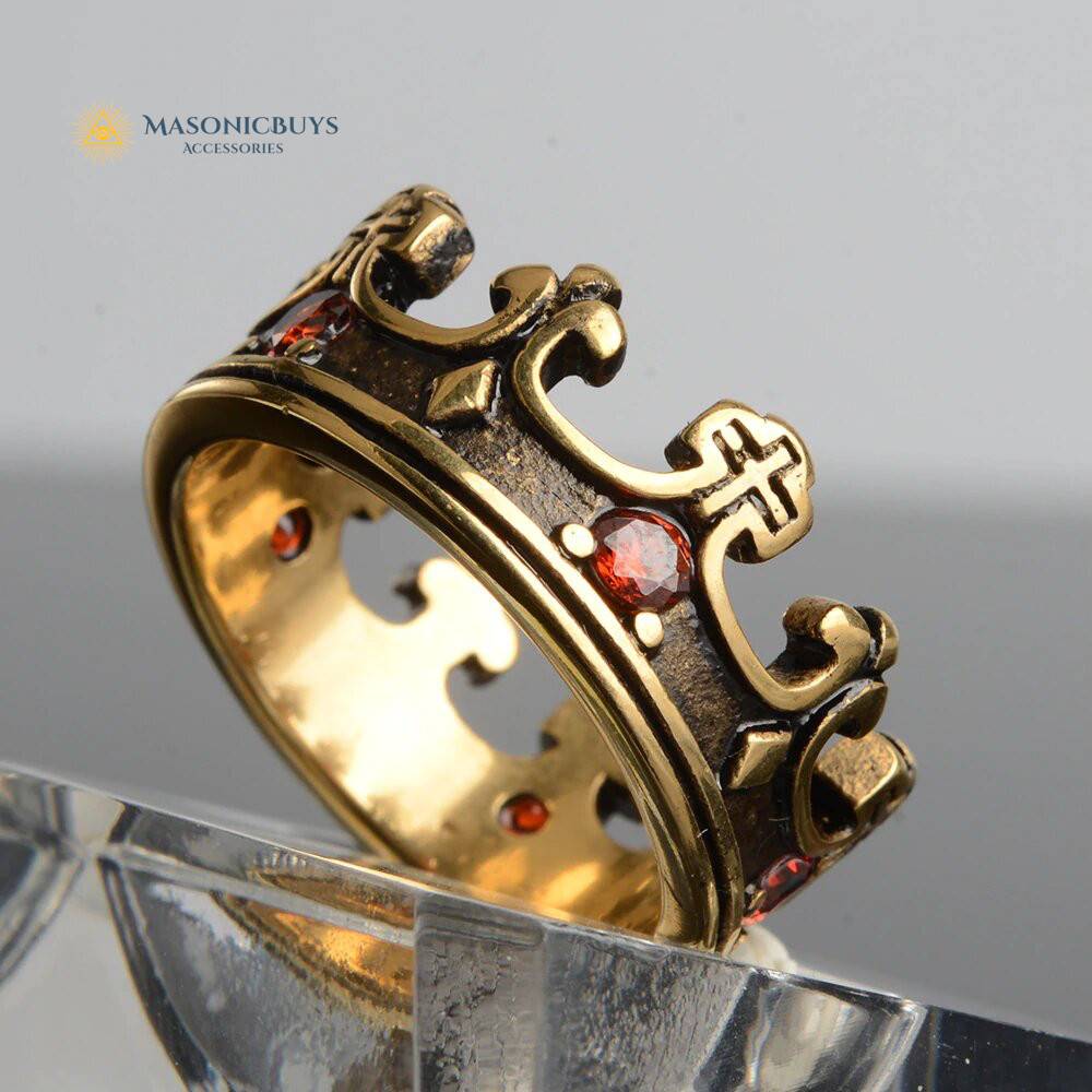 Knights Templar Crown Ring | MasonicBuys