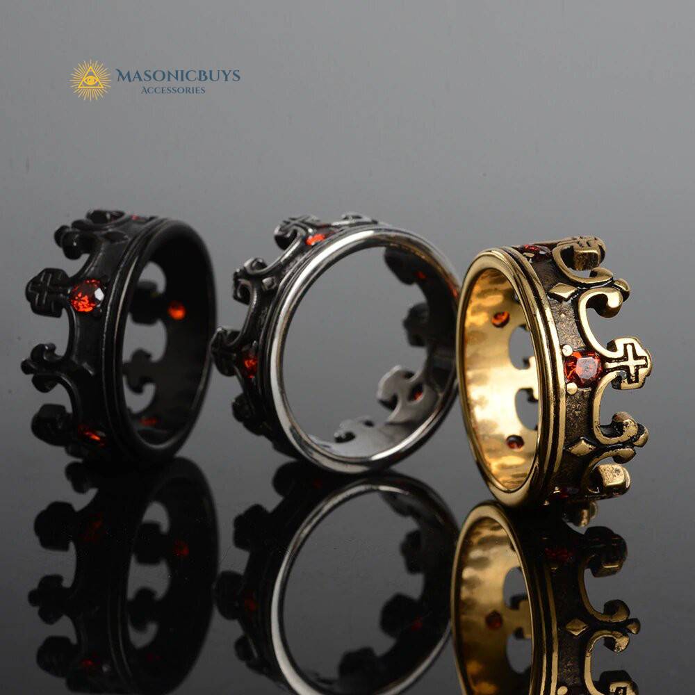 Knights Templar Crown Ring | MasonicBuys