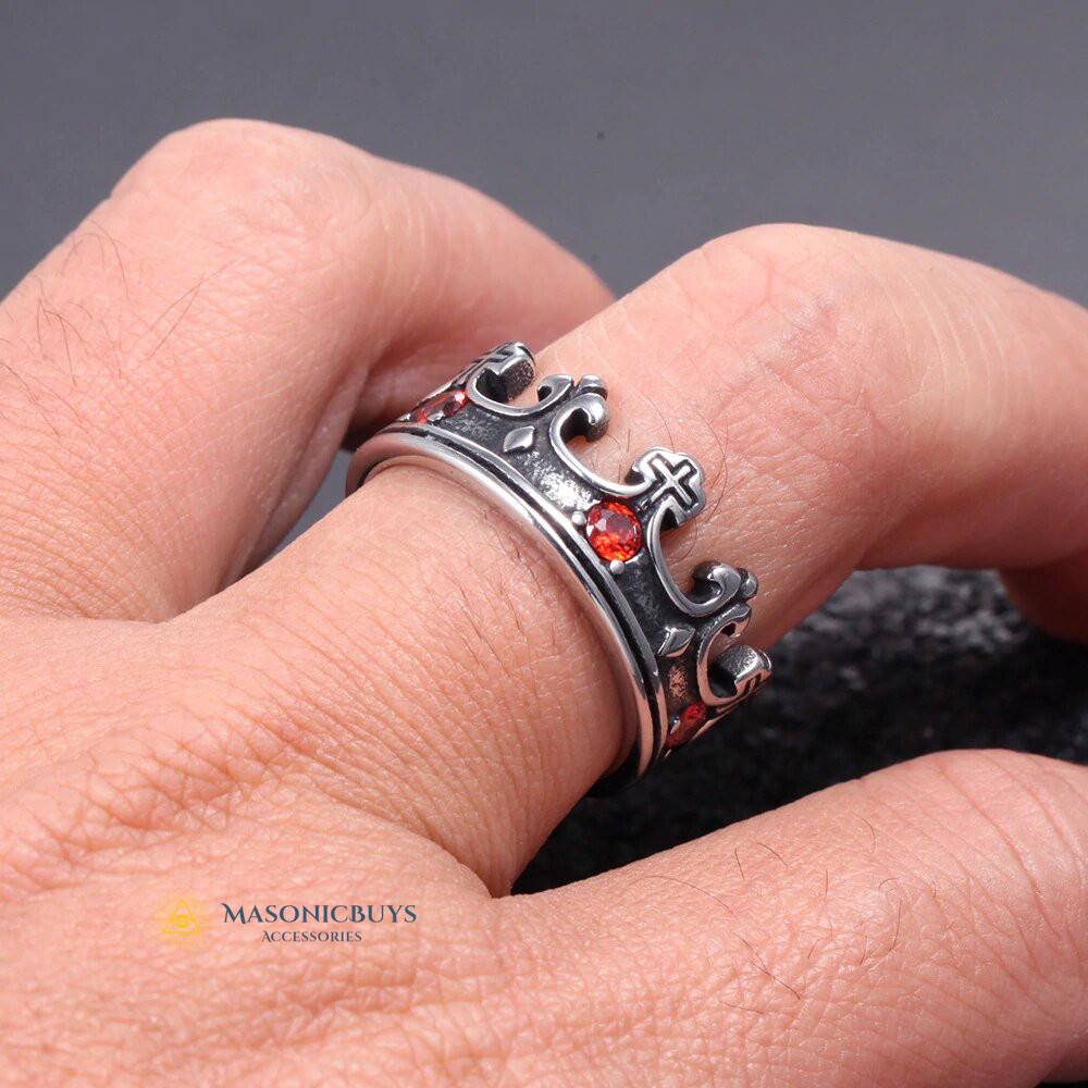 Knights Templar Crown Ring | MasonicBuys