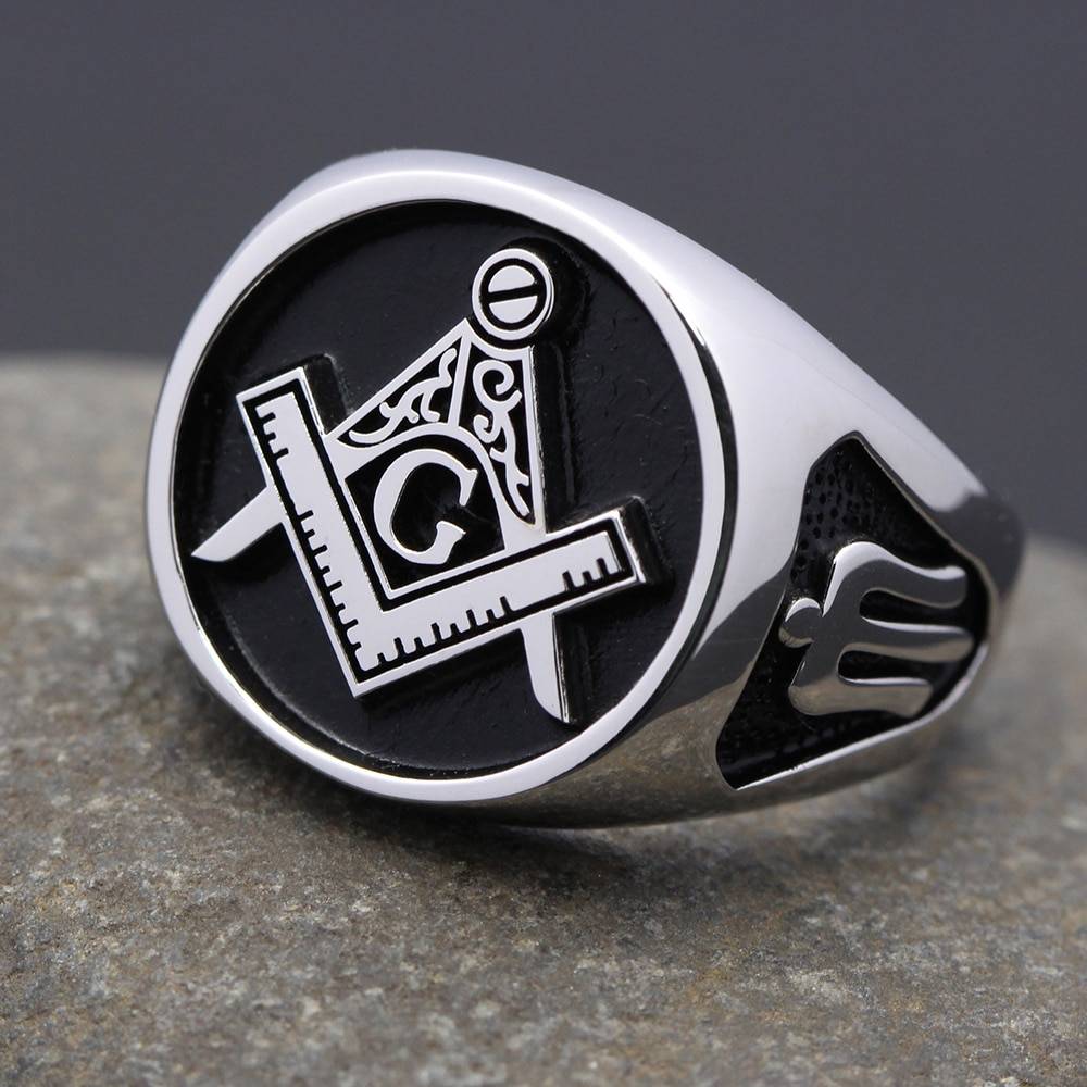 Classic High Quality Silver Masonic Ring | MasonicBuys