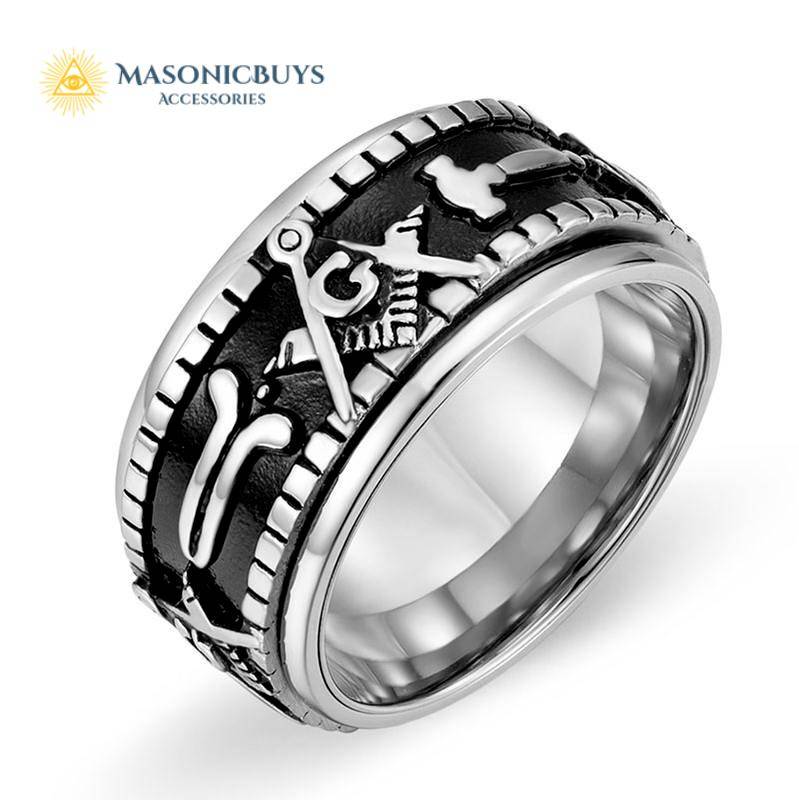 Spinning Masonic Signet Ring | MasonicBuys