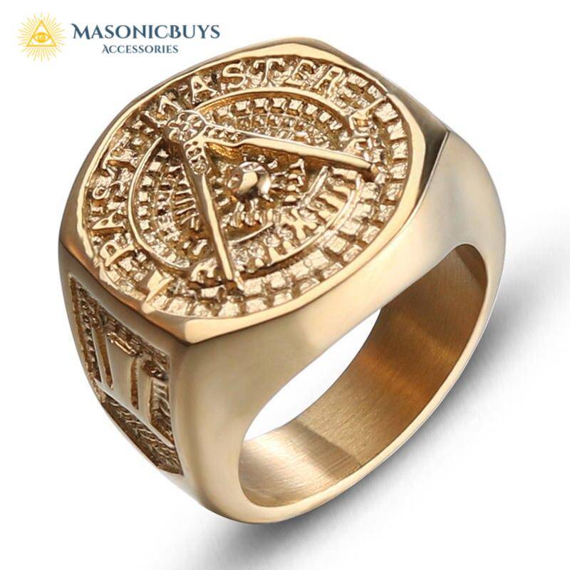 Classic Vintage Past Master Masonic Ring | MasonicBuys