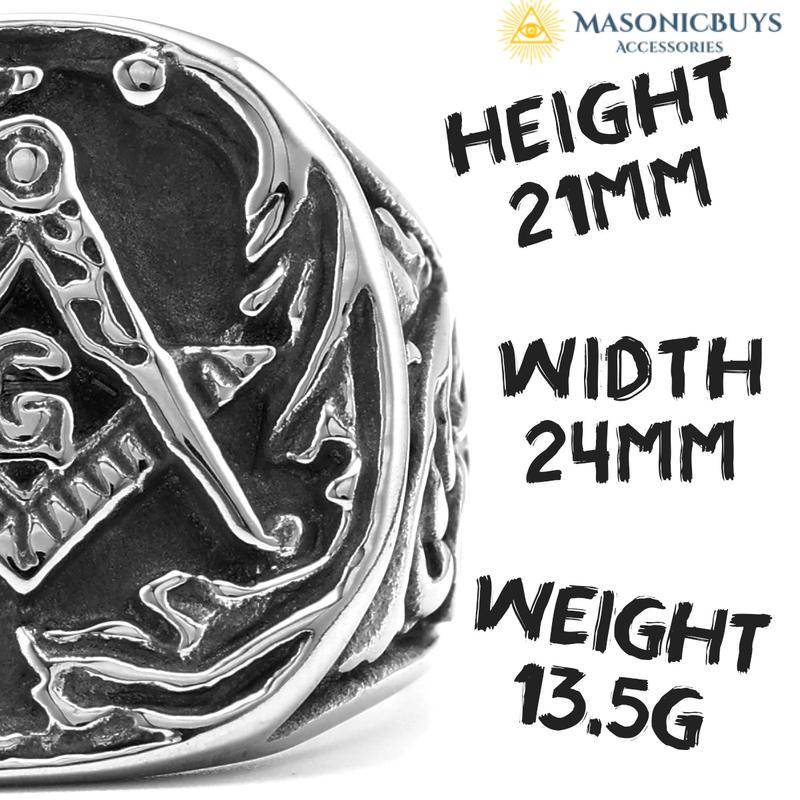 Antique Robustious Masonic Ring | MasonicBuys