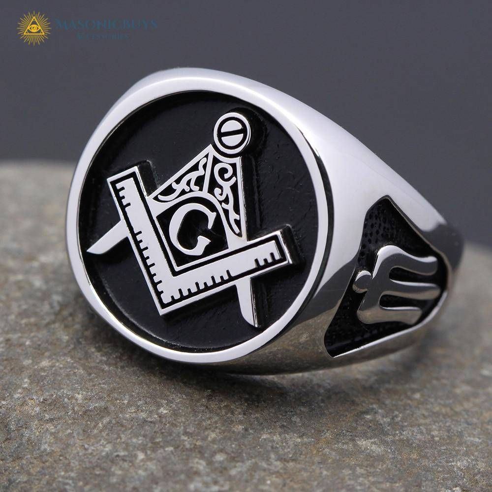 Classic High Quality Silver Masonic Ring | MasonicBuys