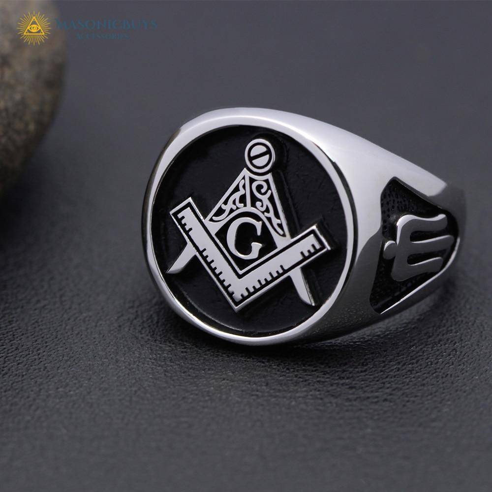 Classic High Quality Silver Masonic Ring | MasonicBuys