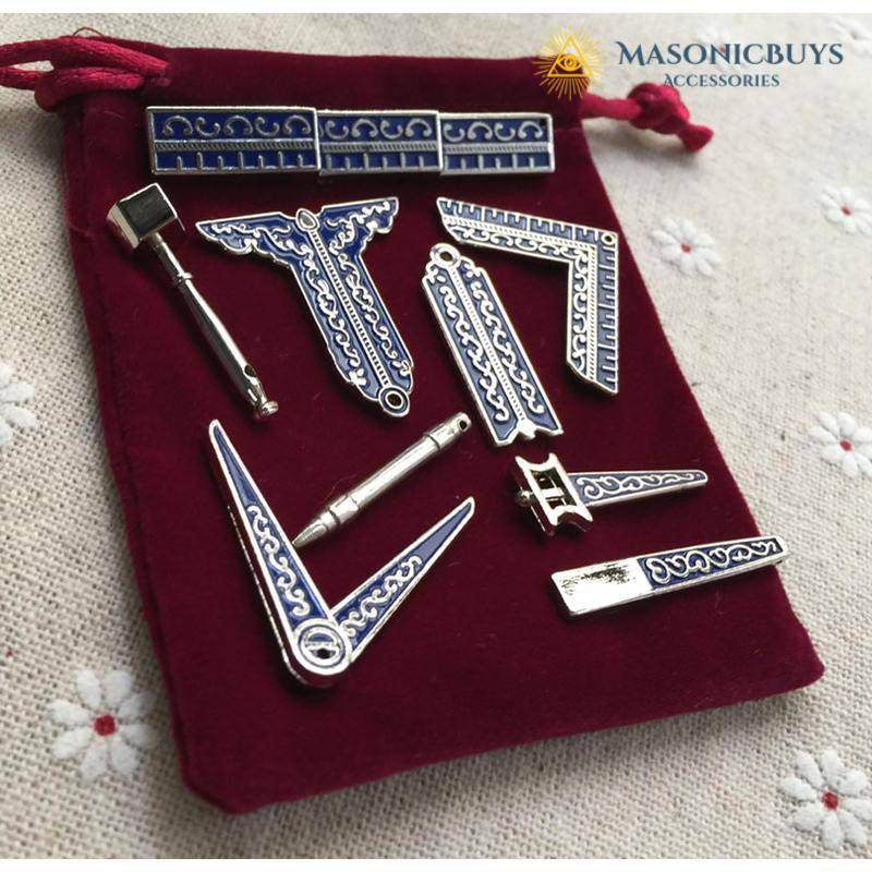 Classic Masonic Miniature Working Tool Set With Cloth Bag | MasonicBuys