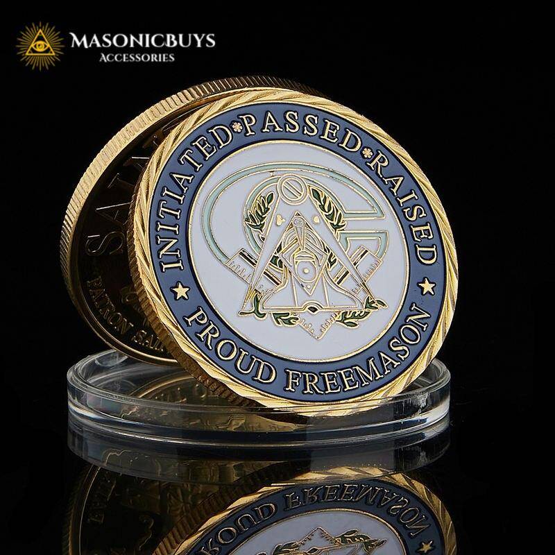 Masonic Gold Plated Souvenir Medal / Coin | MasonicBuys