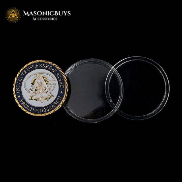 Masonic Gold Plated Souvenir Medal / Coin | MasonicBuys