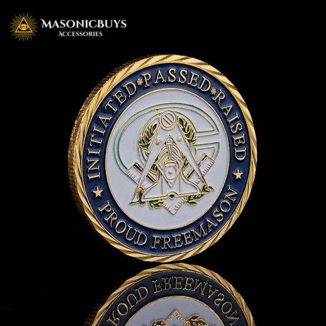 Masonic Gold Plated Souvenir Medal / Coin | MasonicBuys