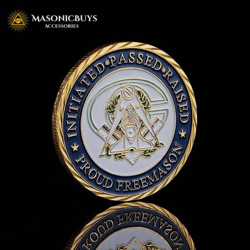 Masonic Gold Plated Souvenir Medal / Coin | MasonicBuys