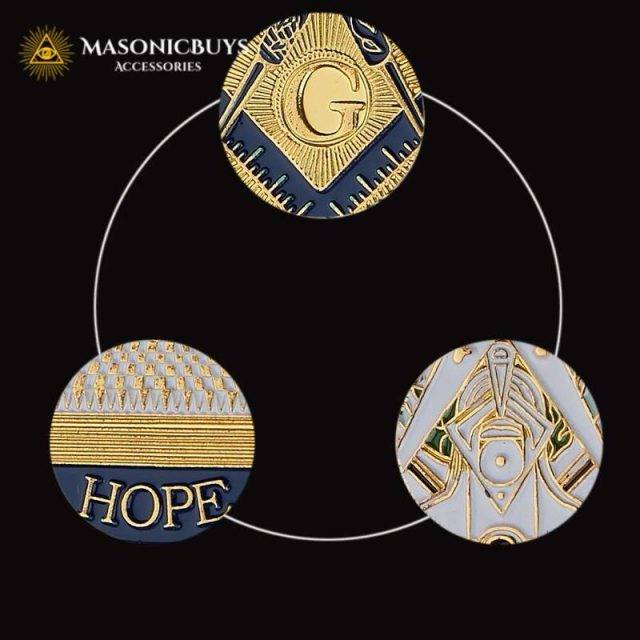 Masonic Gold Plated Souvenir Medal / Coin | MasonicBuys