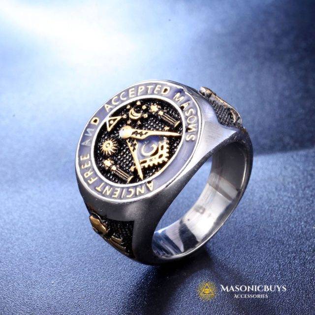 Masonic Ring “Ancient Free And Accepted Masons” | MasonicBuys