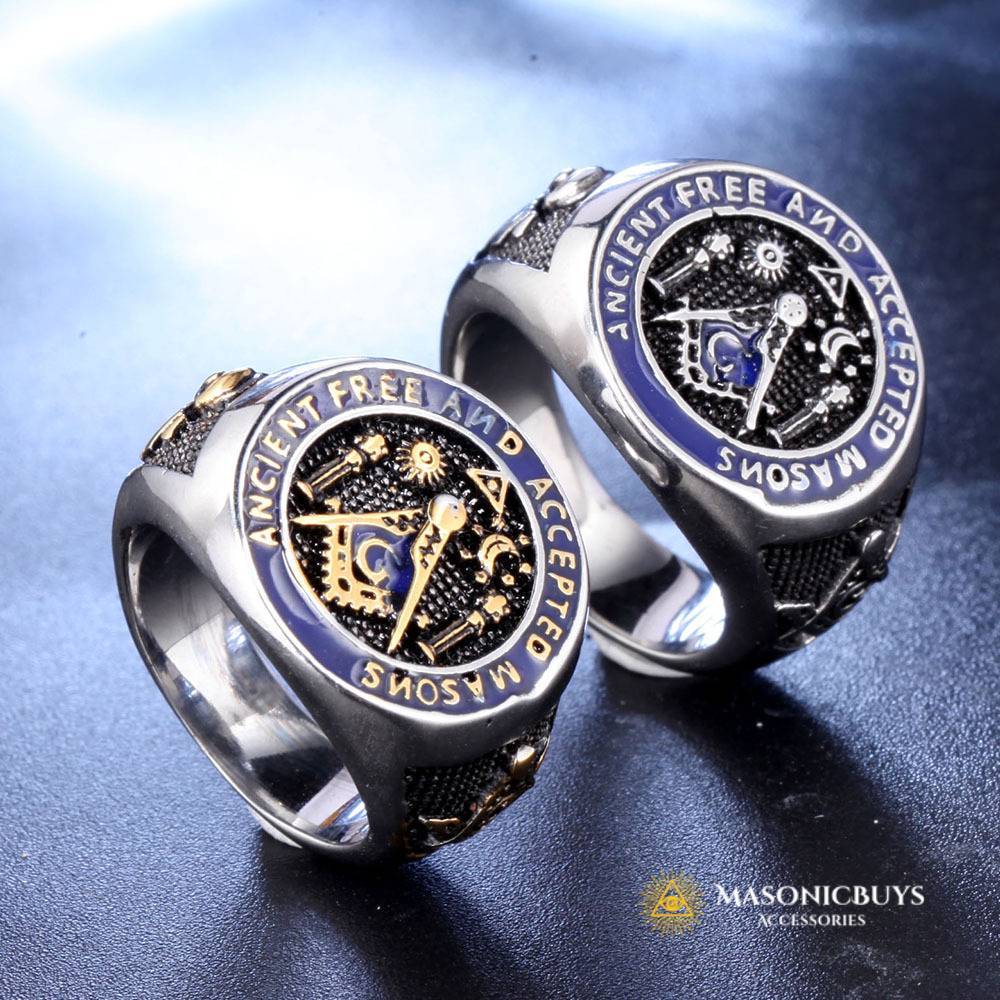 Masonic Ring “Ancient Free And Accepted Masons” | MasonicBuys
