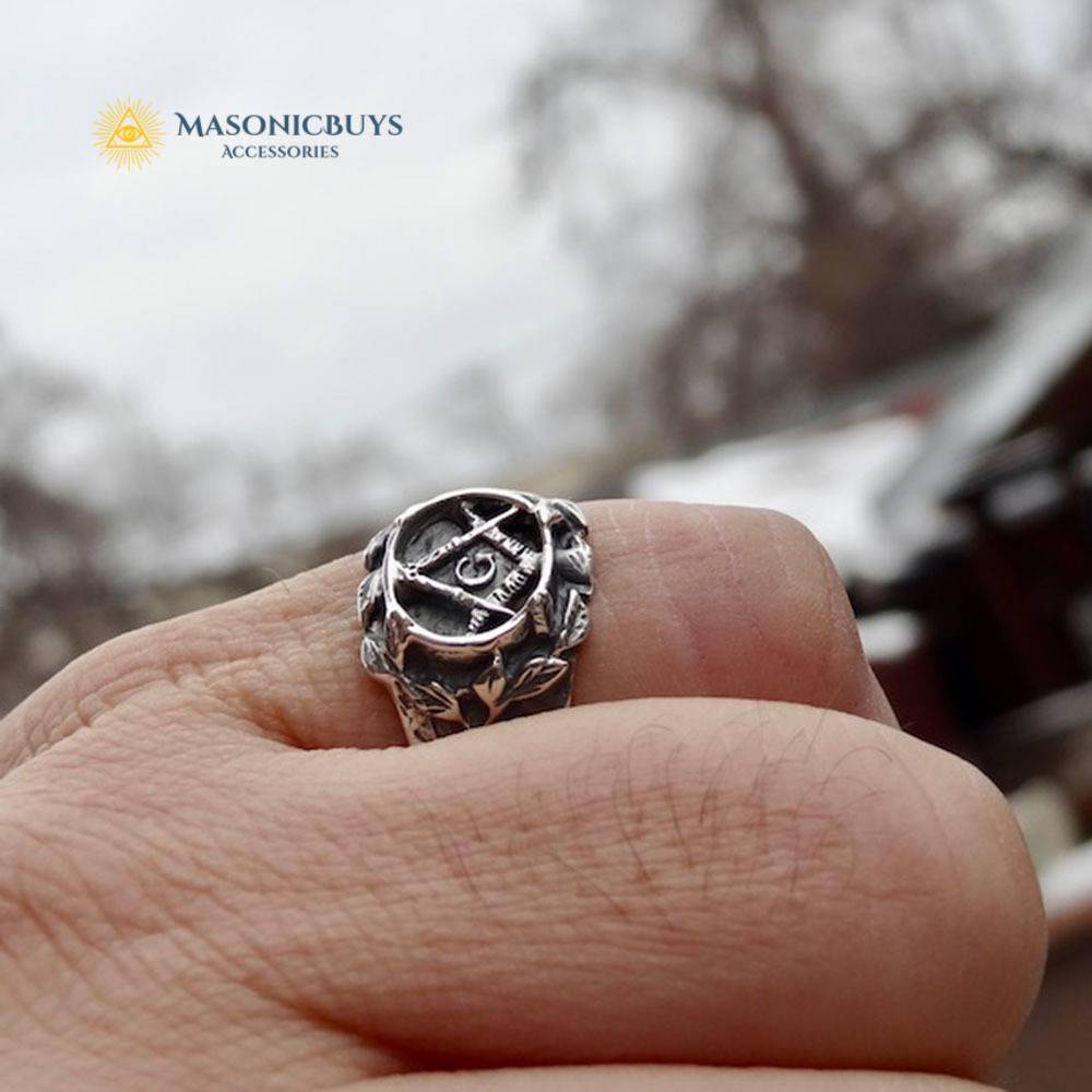 Stainless Steel Masonic Ring With a Unique Design | MasonicBuys