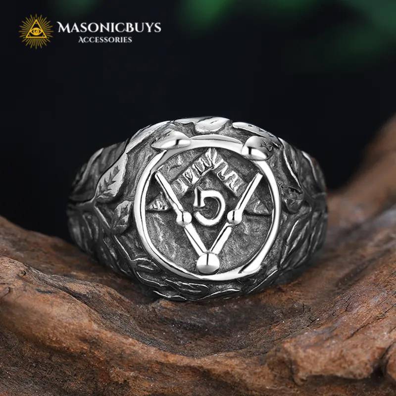 Stainless Steel Masonic Ring With a Unique Design | MasonicBuys