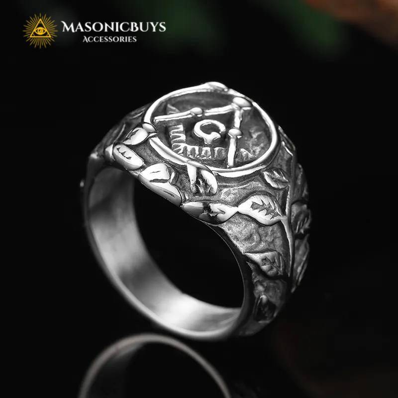 Stainless Steel Masonic Ring With a Unique Design | MasonicBuys