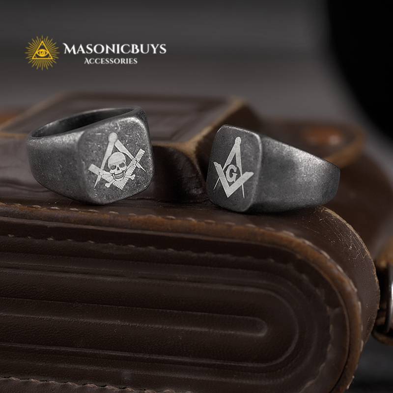 An Exclusive Masonic Ring With Matte Surface | MasonicBuys