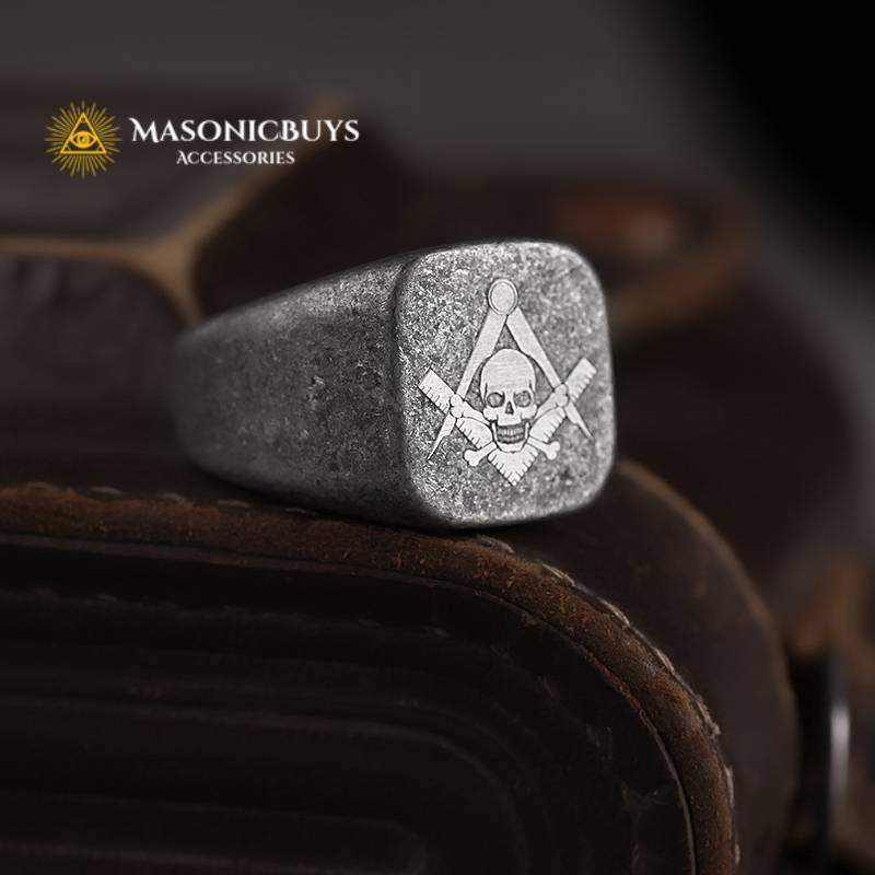 An Exclusive Masonic Ring With Matte Surface | MasonicBuys