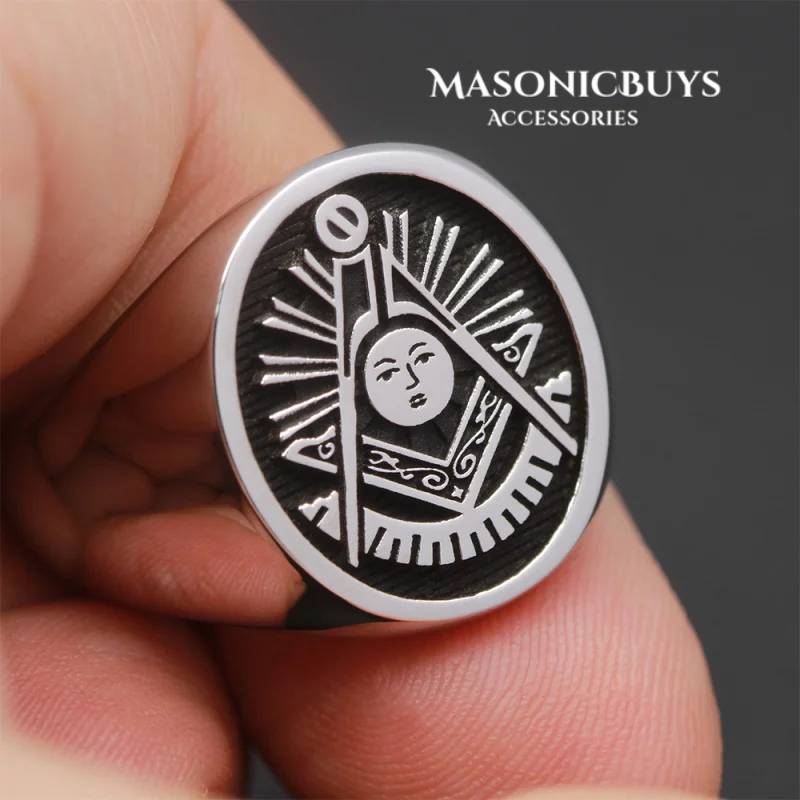 Master Mason Silver Masonic Ring | MasonicBuys