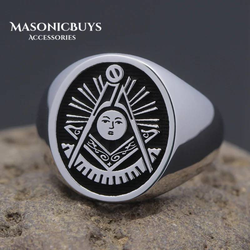 Master Mason Silver Masonic Ring | MasonicBuys
