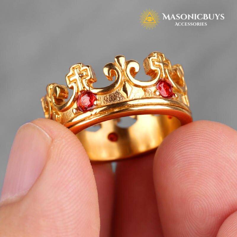 Knights Templar Crown Ring | MasonicBuys