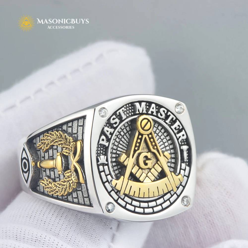 Regal Past Master Silver Masonic Ring | MasonicBuys
