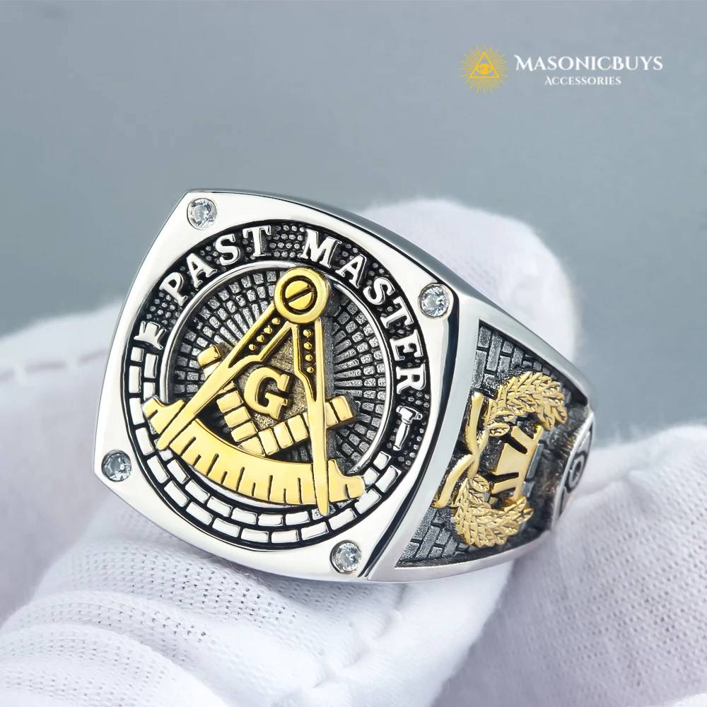 Regal Past Master Silver Masonic Ring | MasonicBuys
