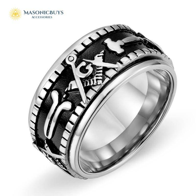 Spinning Masonic Signet Ring | MasonicBuys