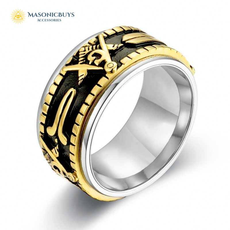 Spinning Masonic Signet Ring | MasonicBuys