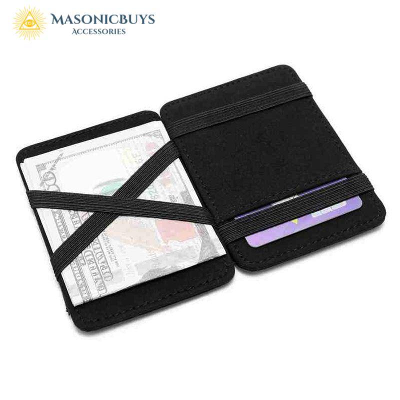 Leather masonic wallet & credit card holder | MasonicBuys